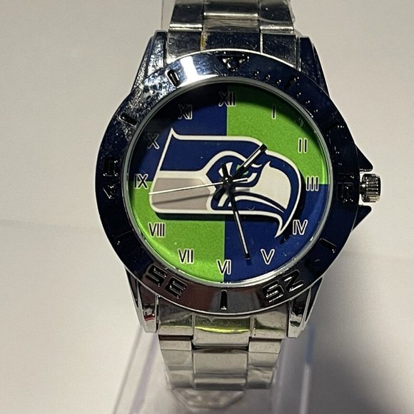 NFL | Accessories | Seattle Seahawks Nfl Team Logo Stainlesssteel Mens ...